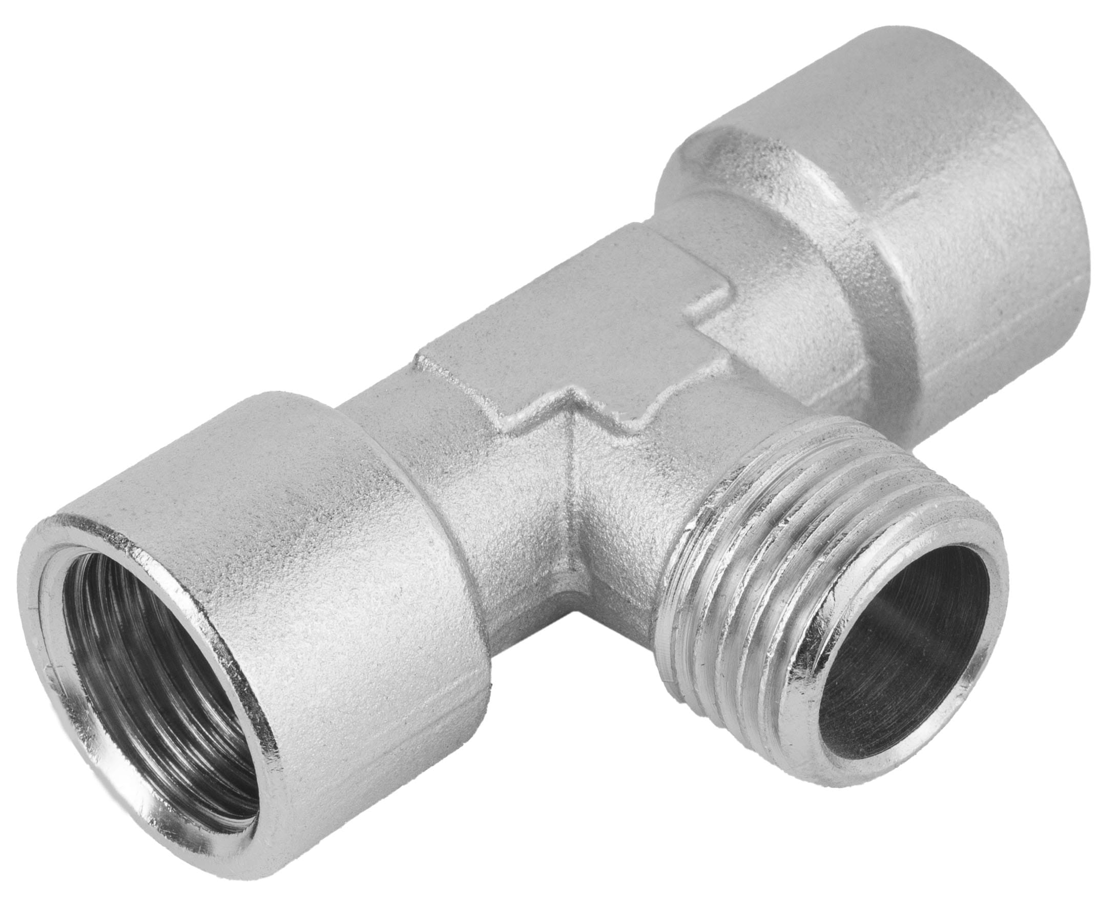 T-Stück Messing vernickelt, Innen x Außen x Innen | Fittinge BSP | Fittinge und Verschraubungen ...